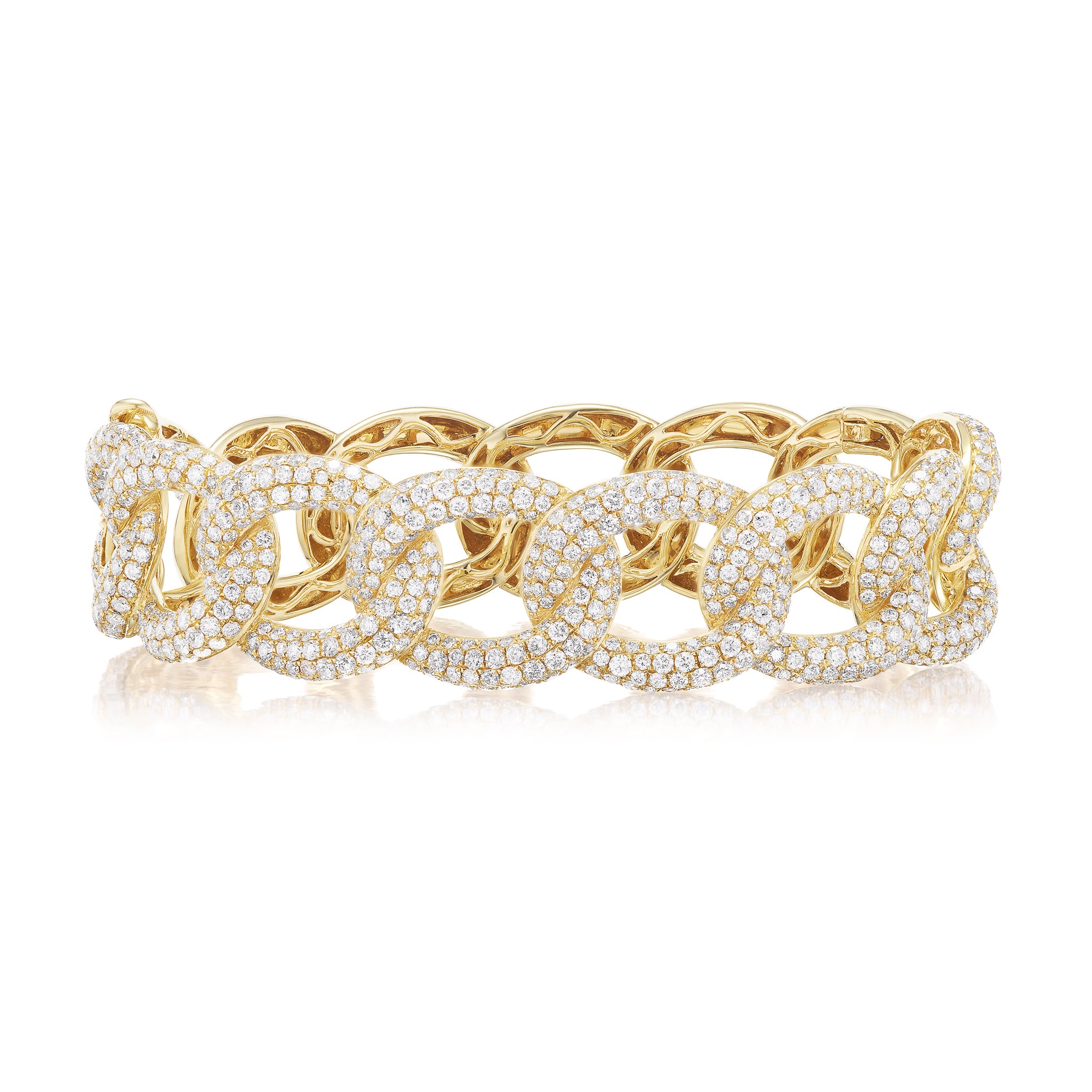Micro Pavé Link Bangle Bracelet – TGluck